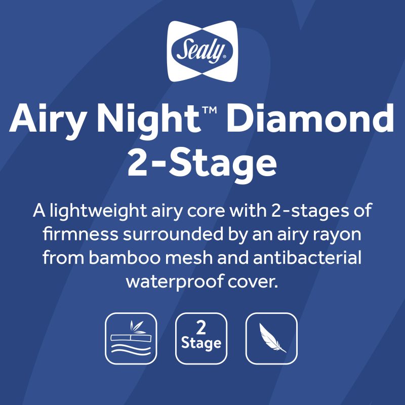 Sealy Airy Night Diamond Breathable Crib Mattress | Sealy Baby